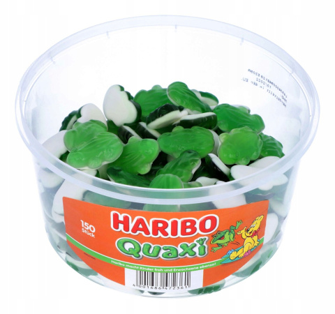 Haribo Żelki Quaxi Żabki 150 szt/1050g DE
